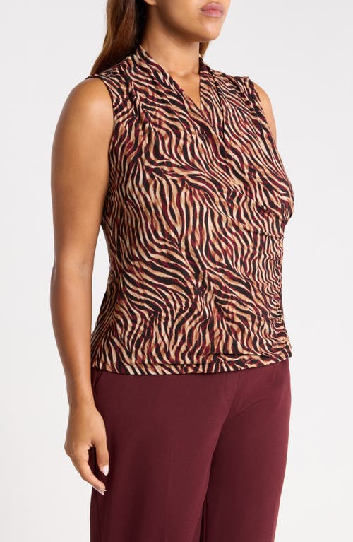 ANNE KLEIN Anne Klein Faux Wrap Sleeveless Top